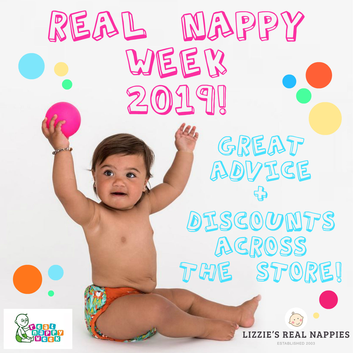Real Nappy Week Discussions & Discounts – Lizzie's Real Nappies