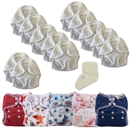 Motherease Wizard Duo All-in-Two Part Time Reusable Nappy Pack – Lizzie ...